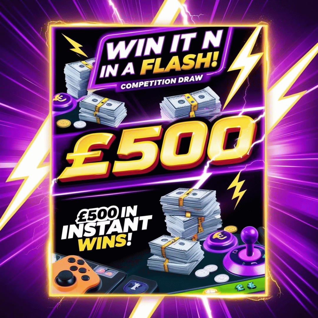 ⚡Win it in a flash – £500 end prize + £500 instant wins⚡ – Treasure Hive