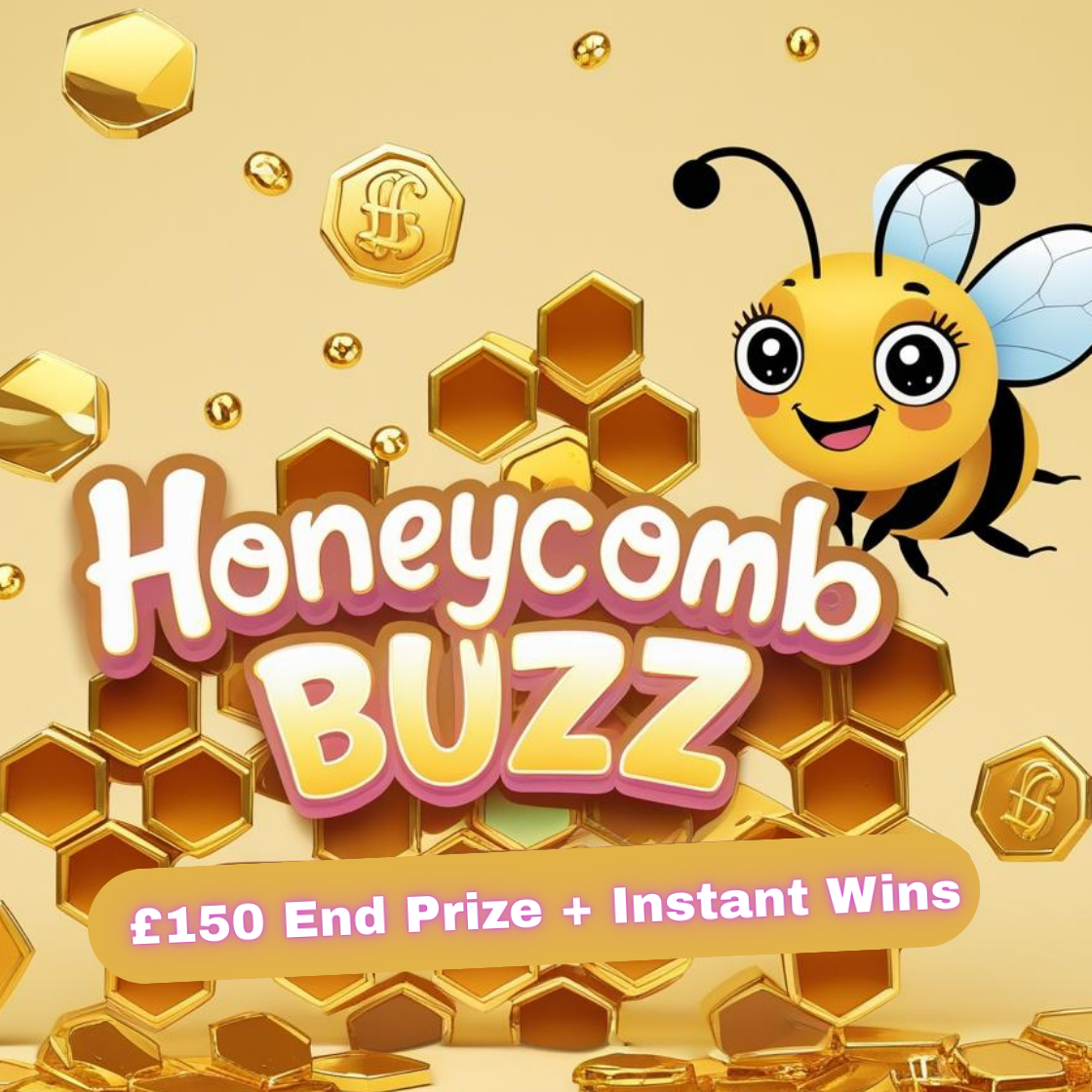 🍯🐝Honeycomb Buzz – £150 Jackpot & Hidden Instant Wins! 🐝🍯 – Treasure Hive